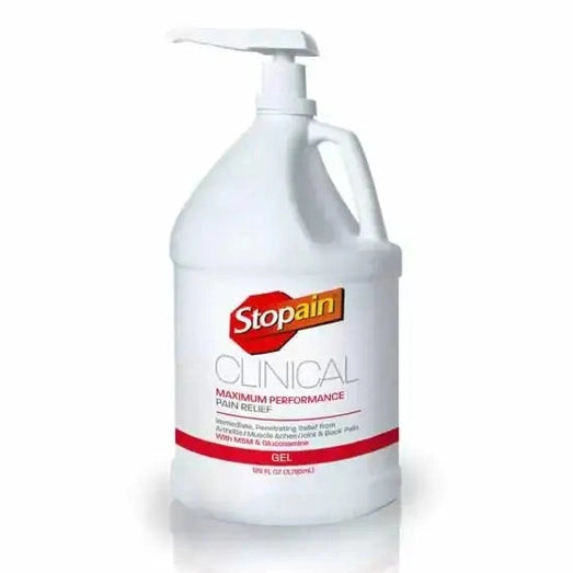 Stopain Clinical Gel 1 Gallon Pump - Large-Scale Relief for Spas & Cli ...